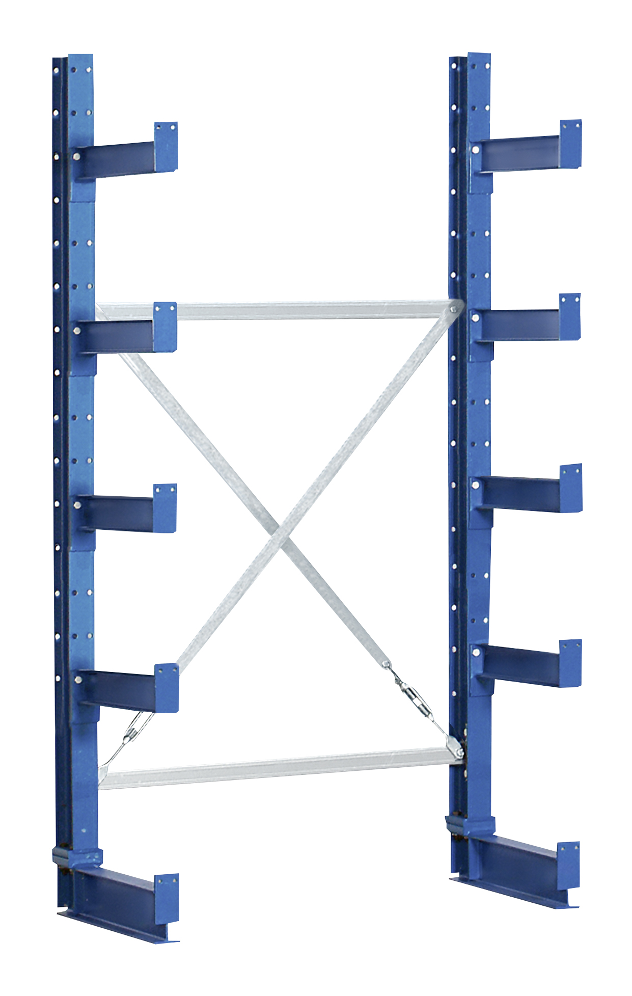 Kragarmregal mit 750 kg Armlast und verstellbaren Kragarme